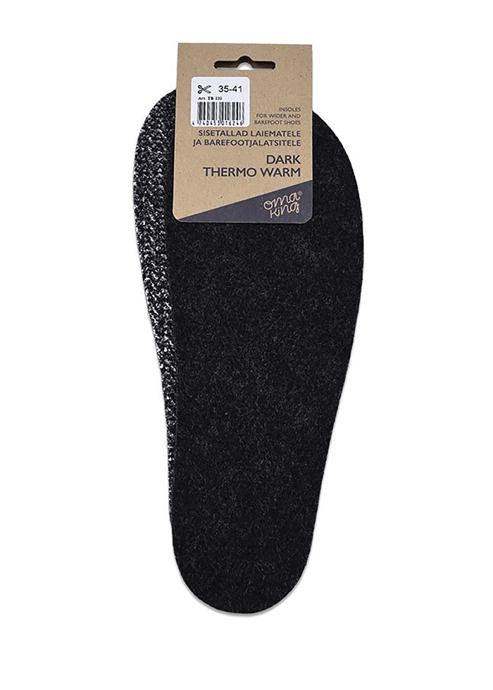 Dark Thermo Warm - cuttable thermal insoles, black – Bellissima